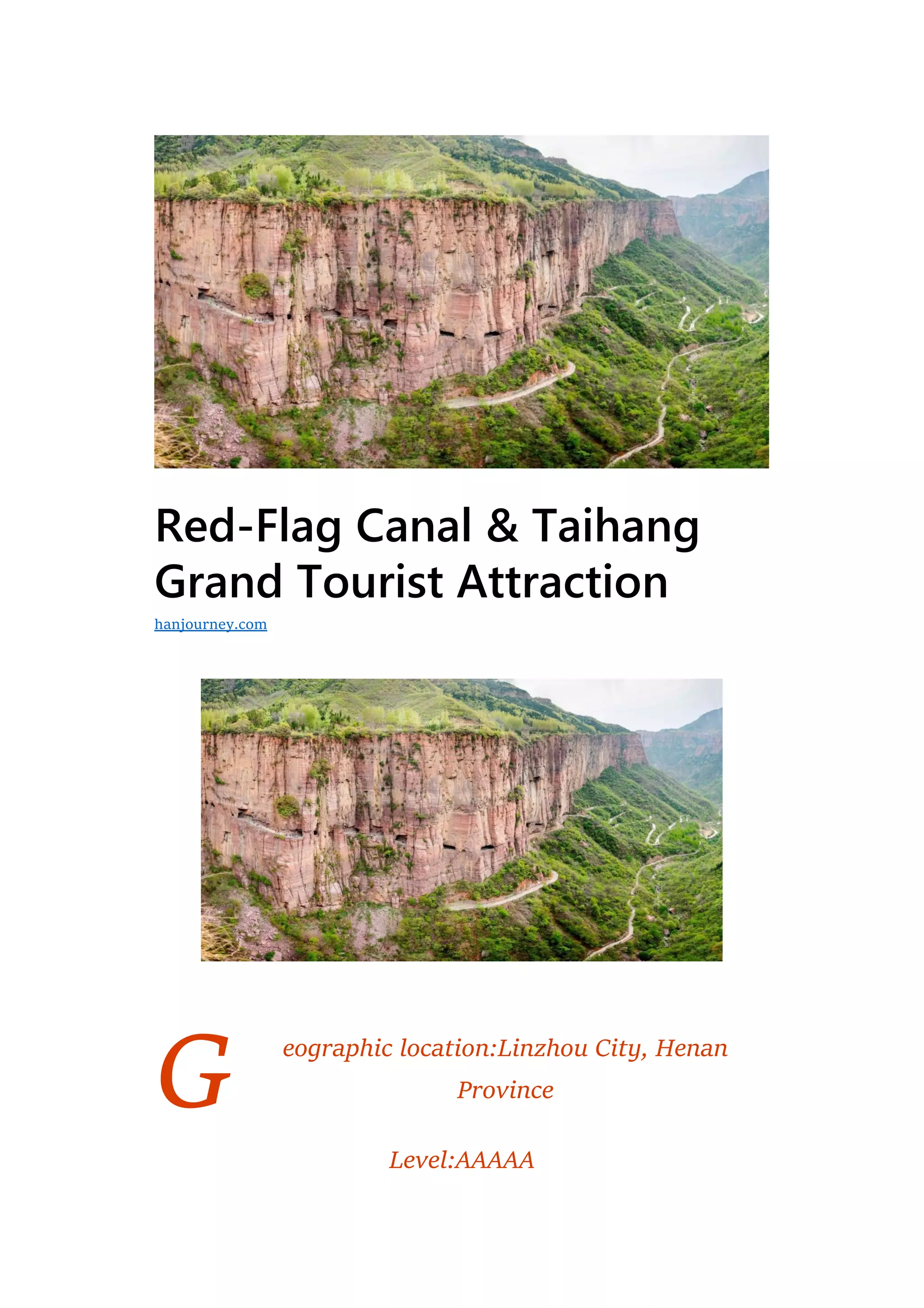 Red flag canal & taihang grand tourist attraction | PDF