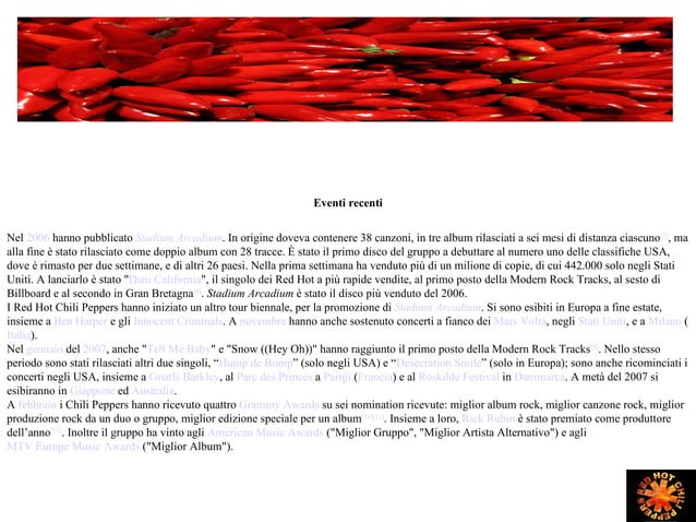 Red Hot Chili Peppers | PPT | Alternative Rock | Rock Music