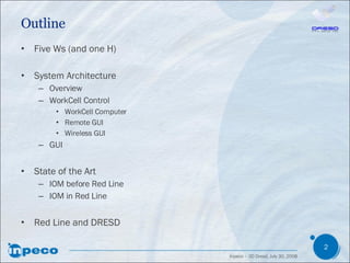 3rd 3DDRESD: Red Line Overview | PPT