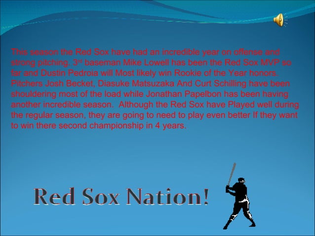 Red Sox Powerpoint | PPT