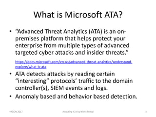 Red Team Revenge - Attacking Microsoft ATA | PPT