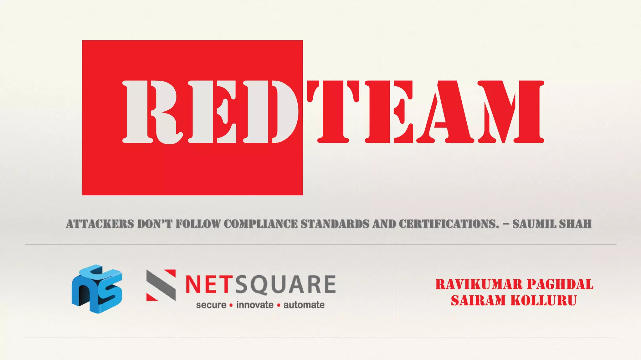 RED-TEAM_Conclave | PPT