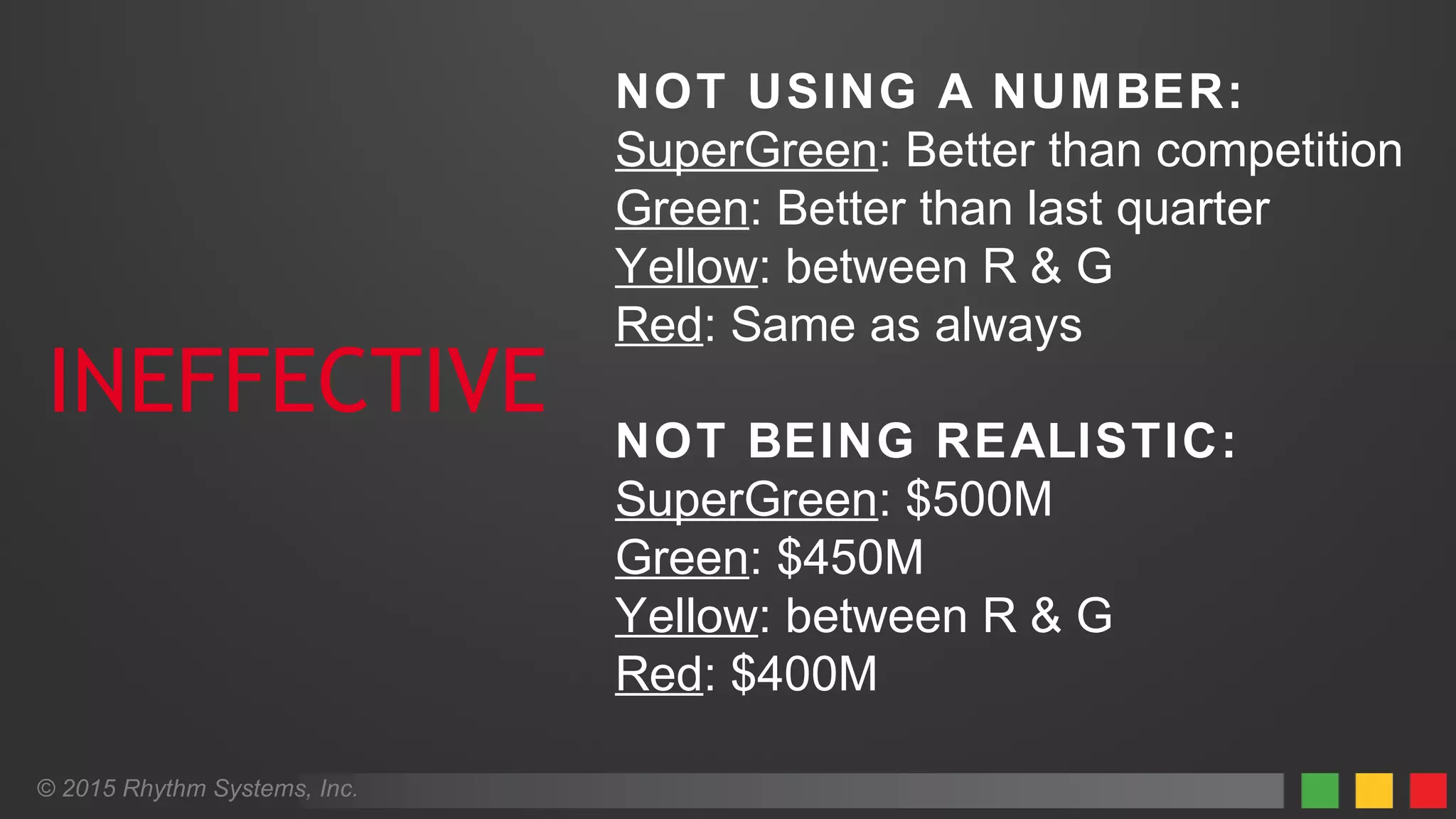 Red-Yellow-Green Success Criteria | PPT