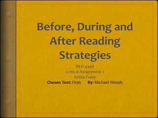 Krista Foley- RED4348- CA1 | PPTX | Educational Assessment | Education