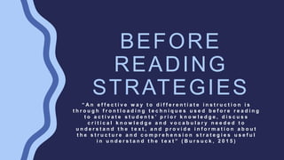BDA Reading Strategies | PPTX