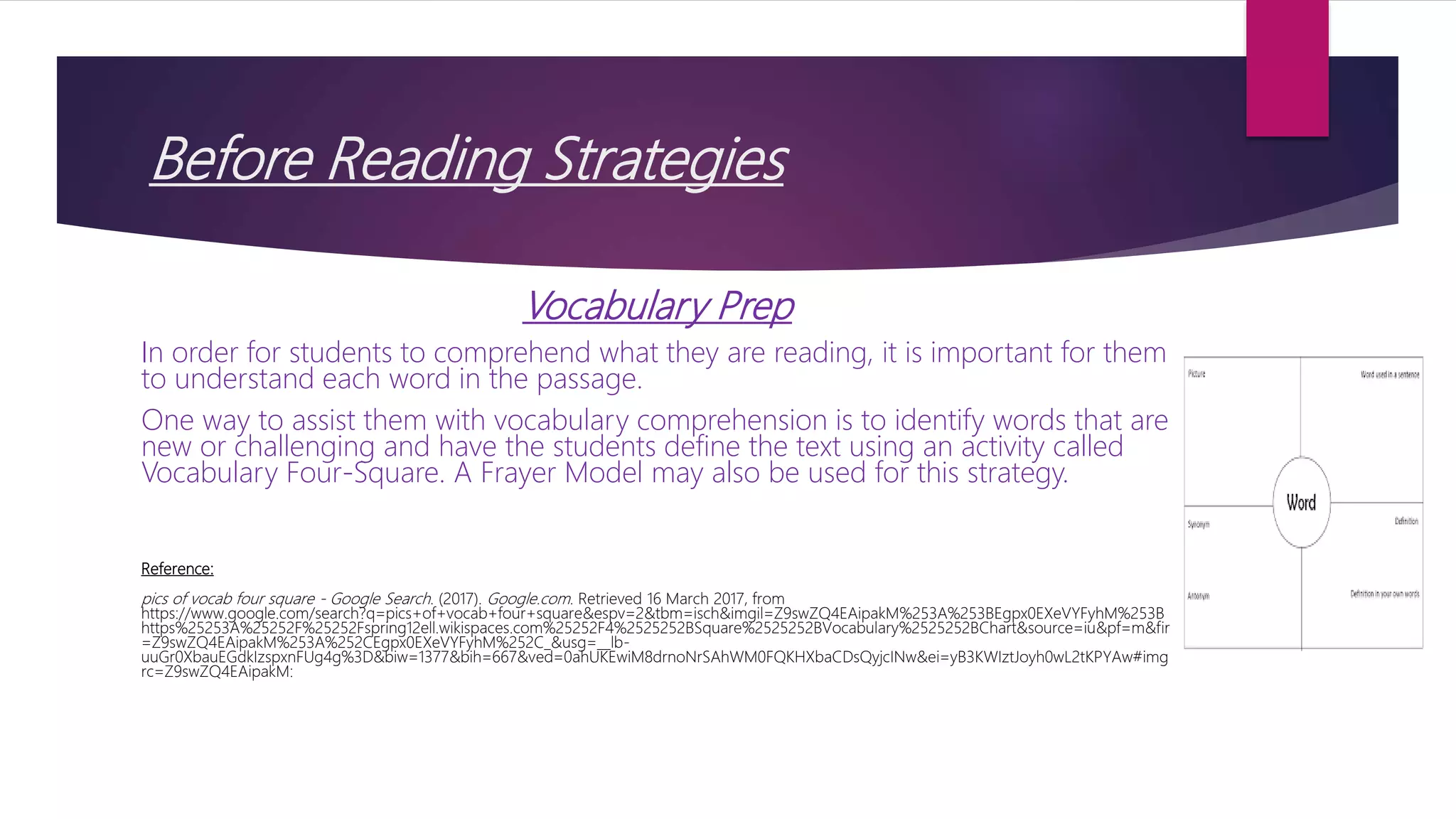 Before, During, and After Reading Strategies by Ranika Hart | PPTX