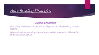 Before, During, and After Reading Strategies by Ranika Hart | PPTX