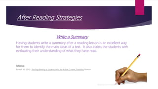 Before, During, and After Reading Strategies by Ranika Hart | PPTX