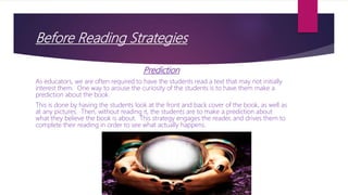 Before, During, and After Reading Strategies by Ranika Hart | PPTX