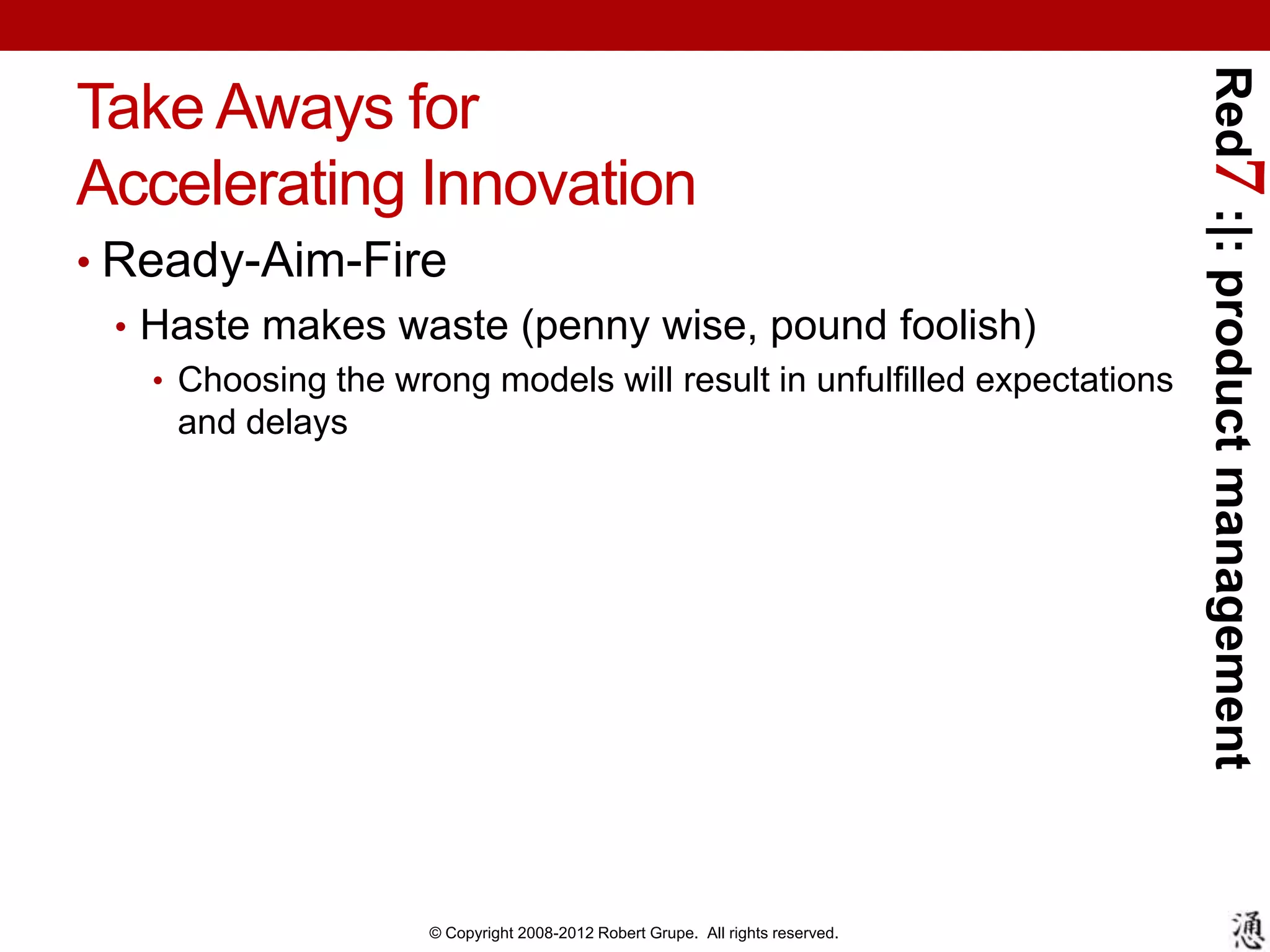 Red7 NPD and Project Management Life Cycle Models Overview | PPT