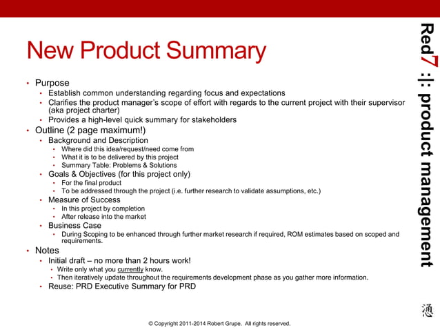 Red7 Developing Product Requirements: Tools and Process | PPT