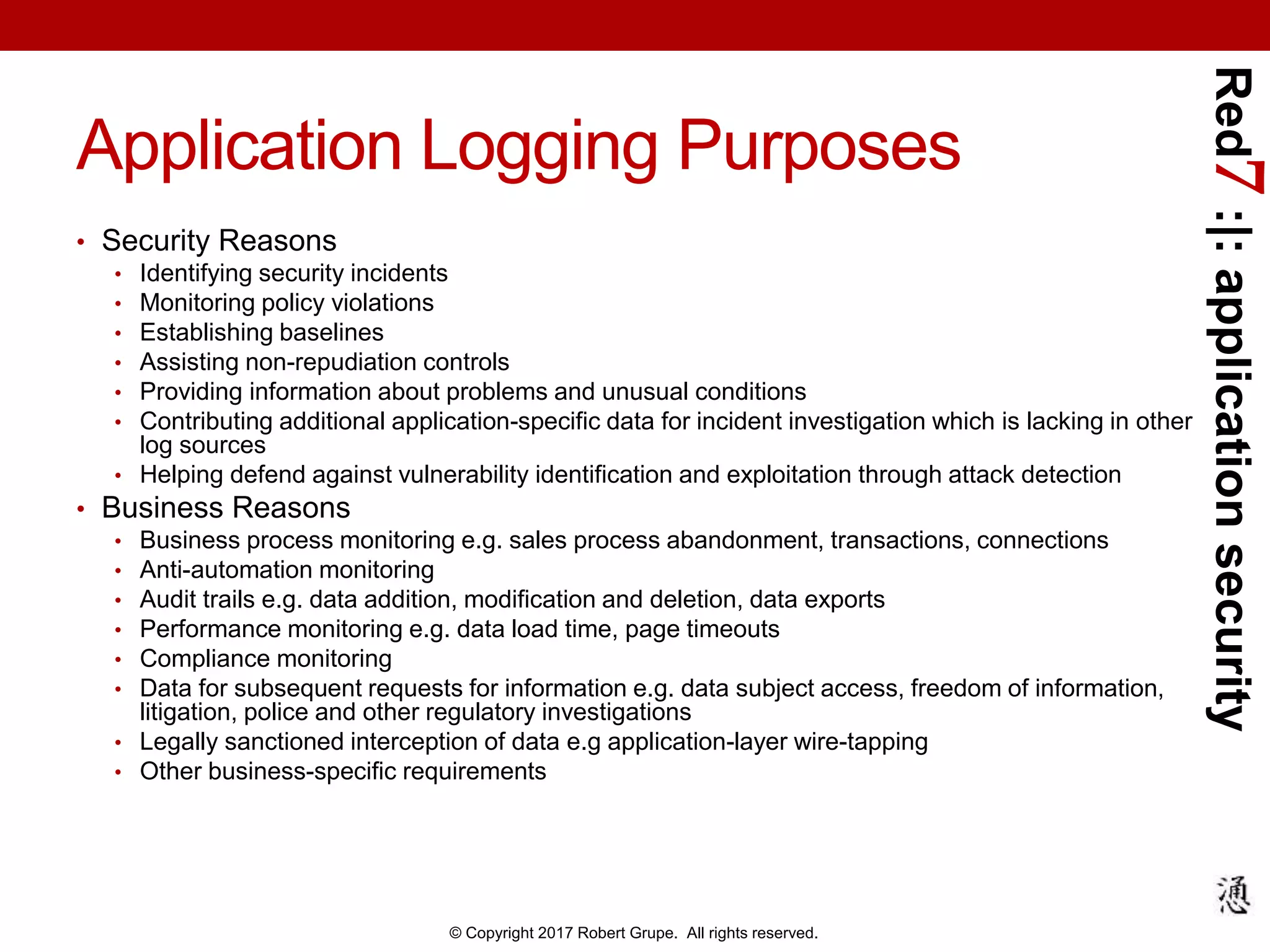 Application Security Logging With Splunk Using Java Pptx Operating