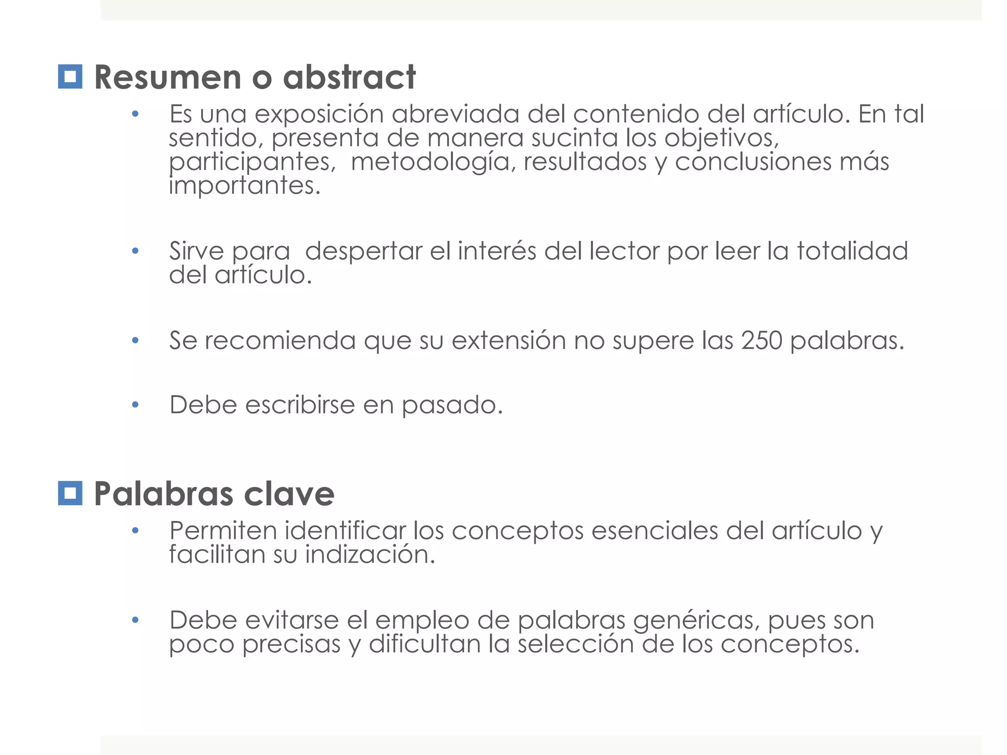 Guía Para La Elaboración De Artículos Científicos Ppt