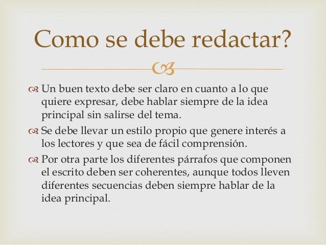 Forma Correcta De Redactar Un Texto - Marcus Reid