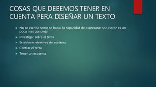 Redaccion de textos2 | PPTX