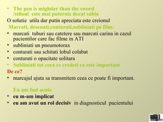 Redactarea unui buletin radiologic | PPT