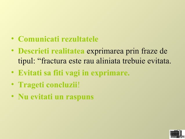 Redactarea unui buletin radiologic | PPT