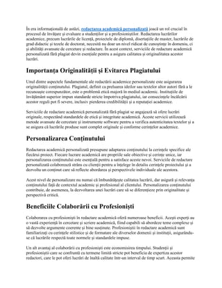 redactare lucrare de licenta fara plagiat | PDF