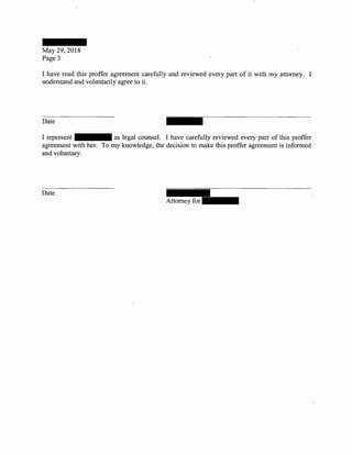 Redacted Proffer Agreement South Dakota | PDF