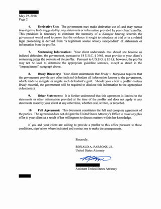 Redacted Proffer Agreement South Dakota | PDF