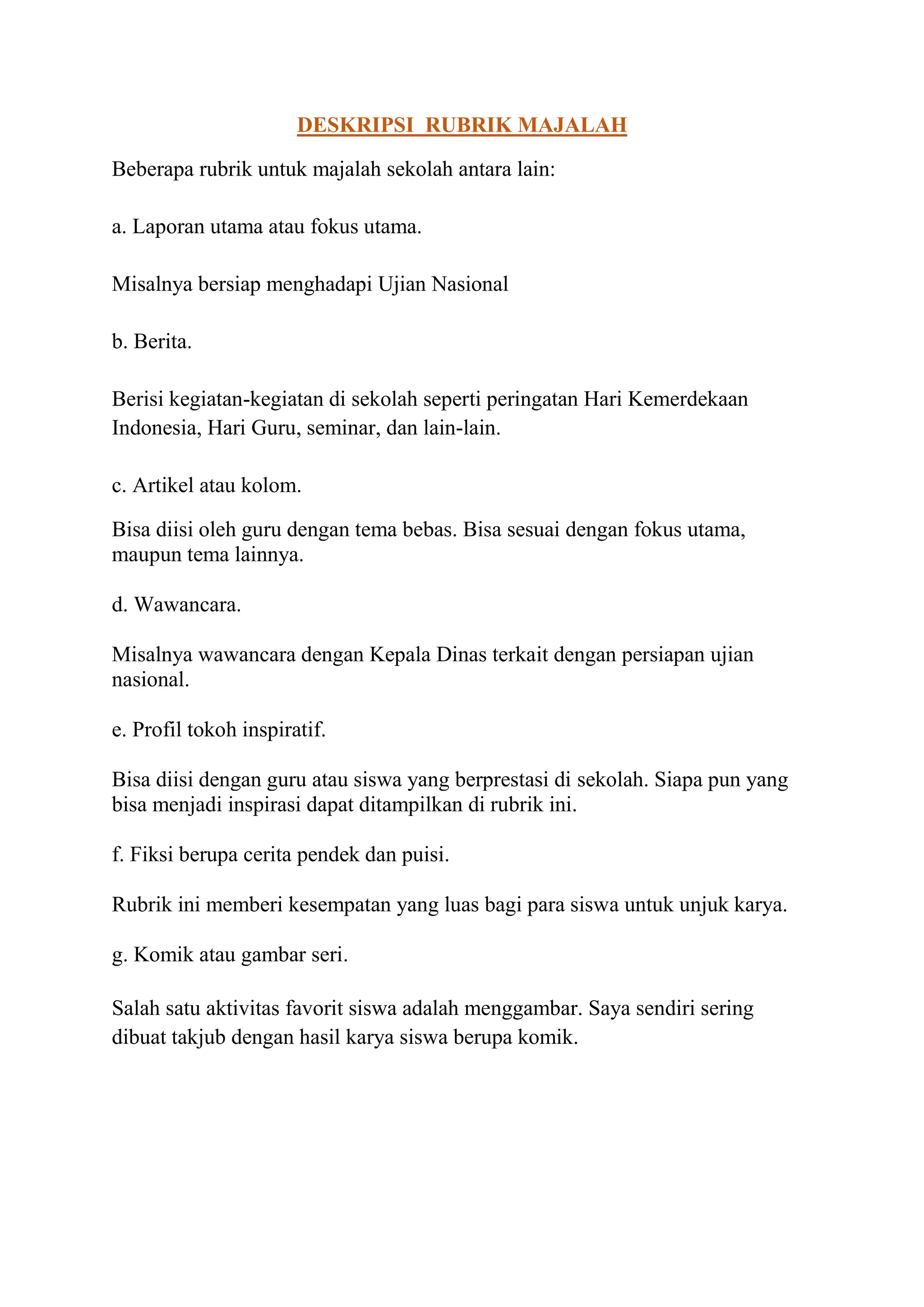 CONTOH FORMAT REDAKSI MAJALAH SEKOLAH.doc