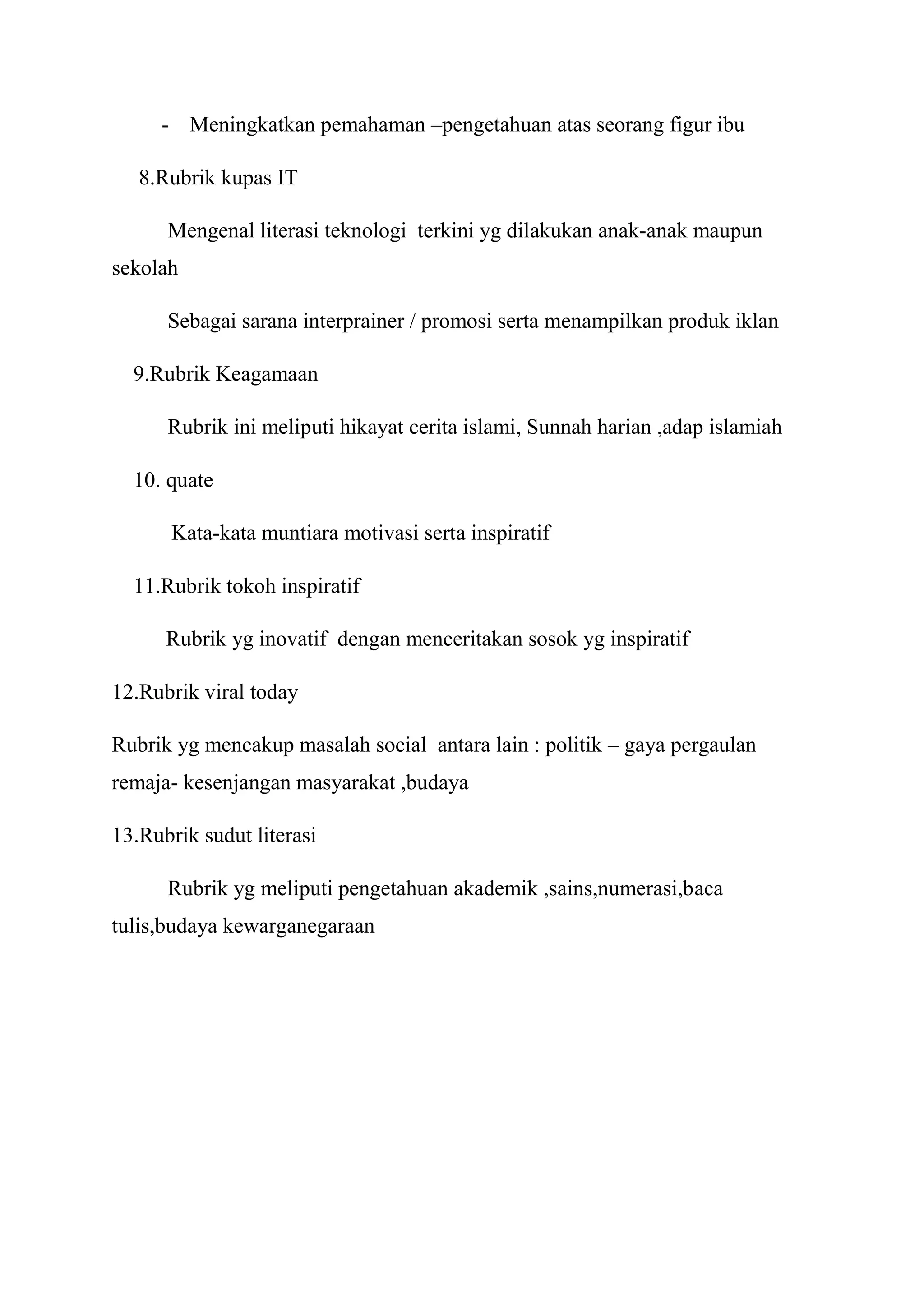 CONTOH FORMAT REDAKSI MAJALAH SEKOLAH.doc