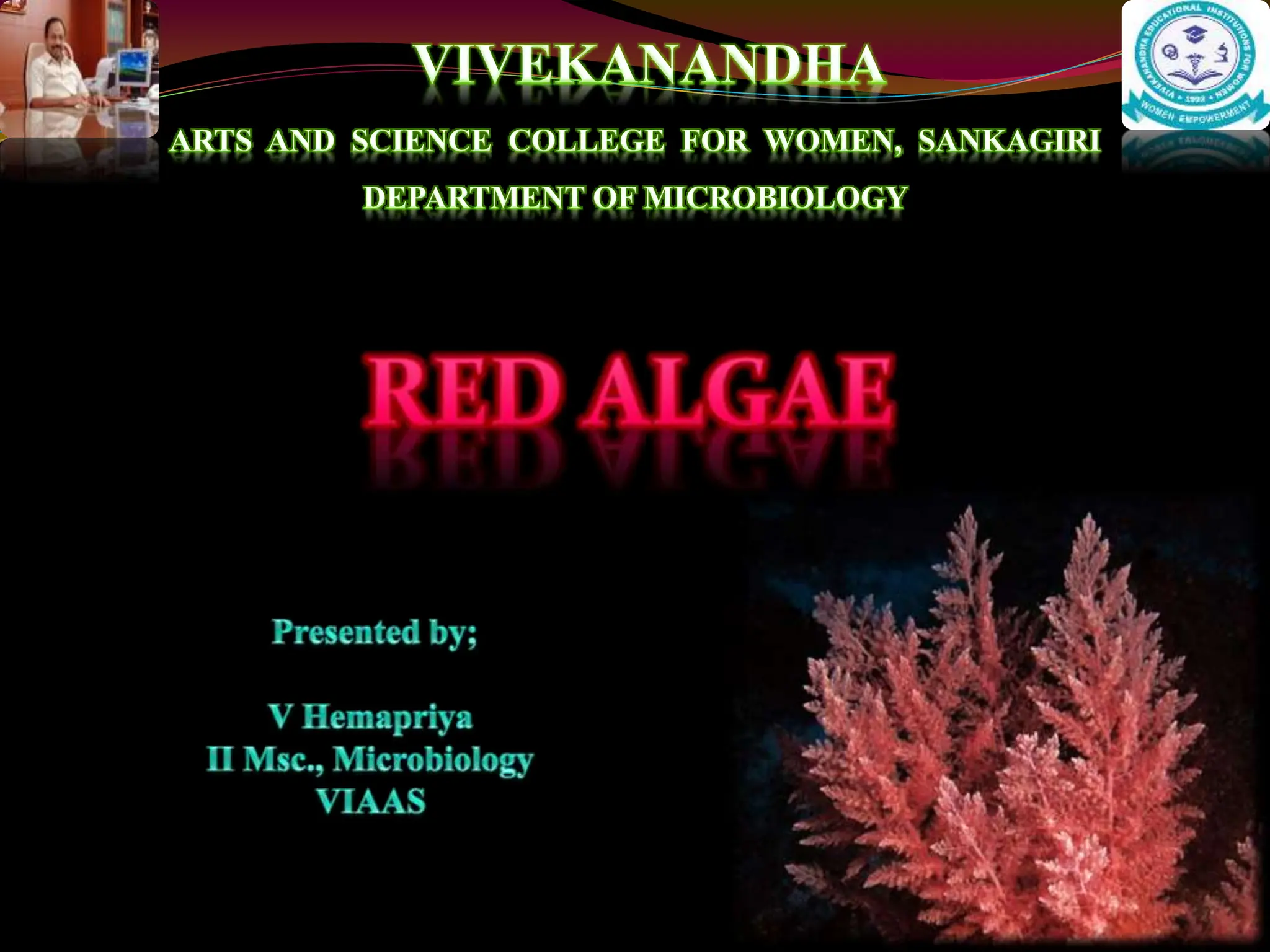 Red Algae / Biology/ Taxonomy/ Applications | PPTX