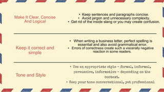 Tips on writing Business Letter | PPT