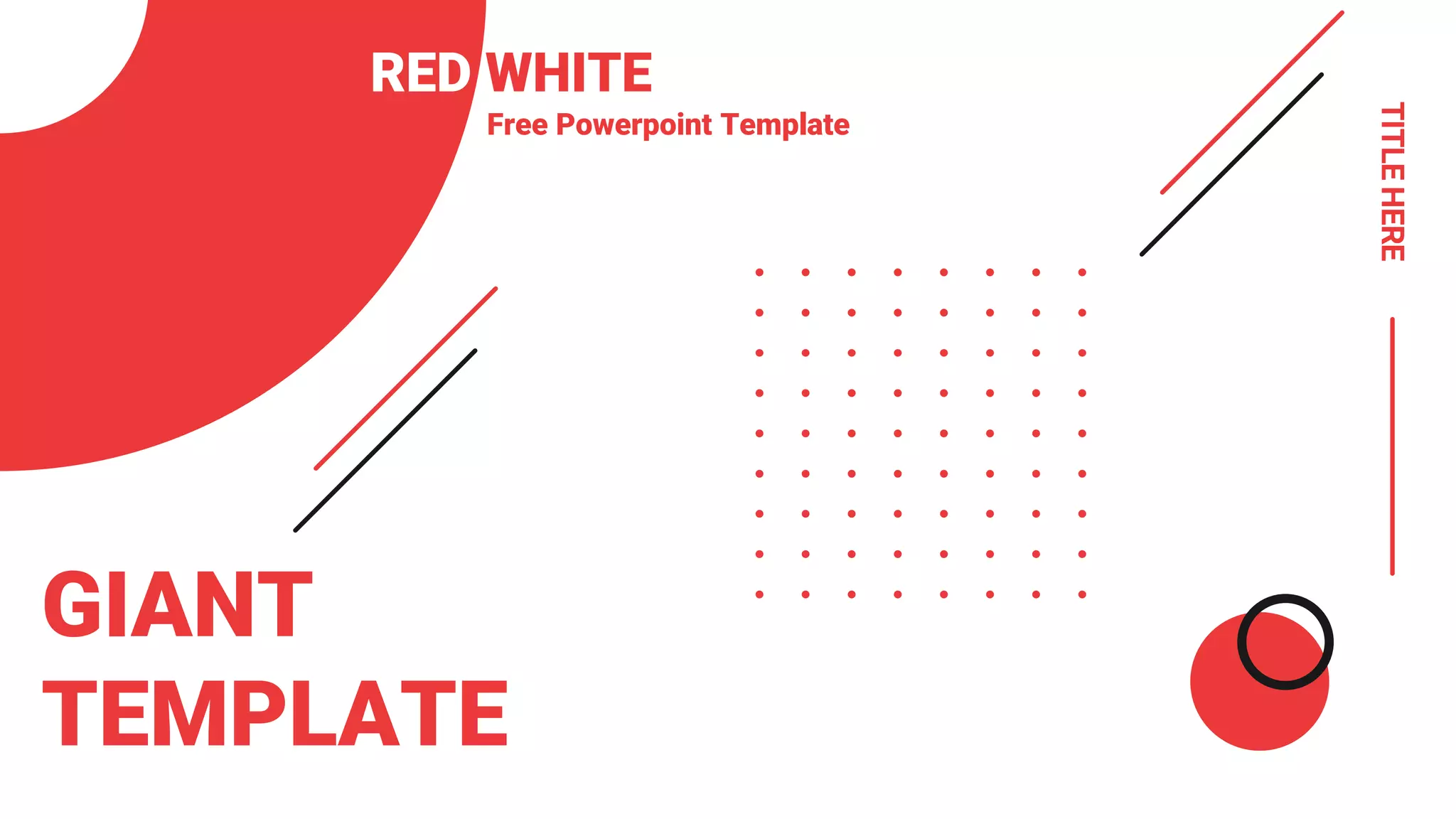 Free Powerpoint Presentation Template - Red and White Color Design | PDF
