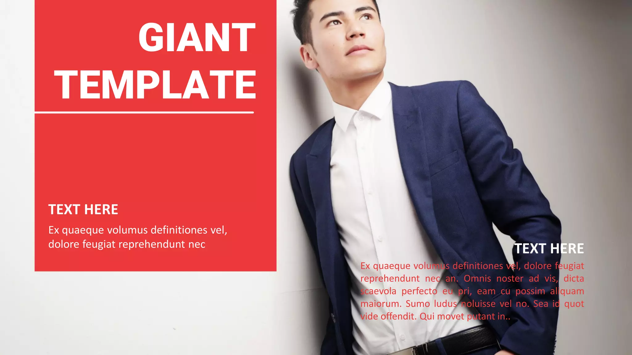 Free Powerpoint Presentation Template - Red and White Color Design | PDF