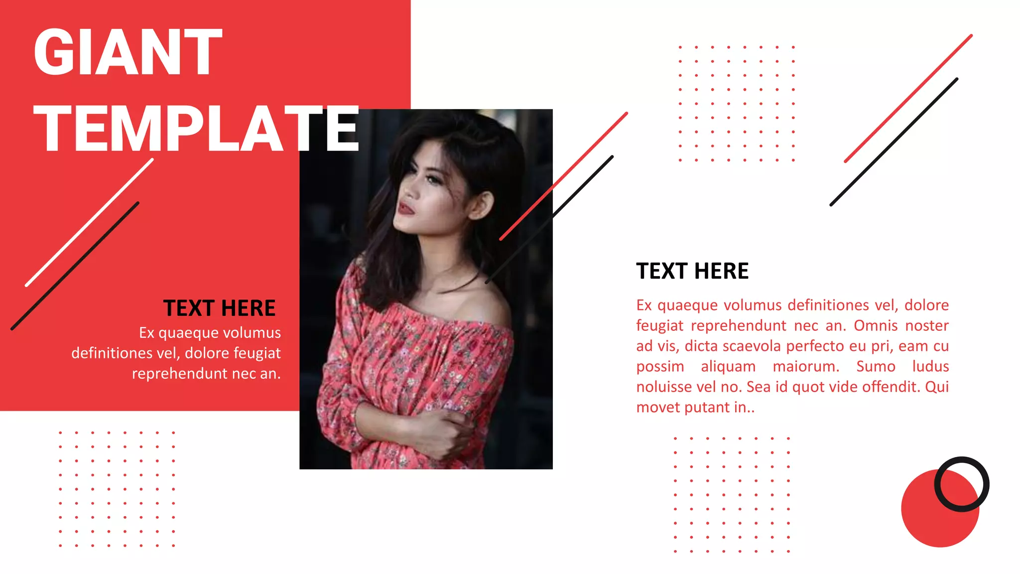 Free Powerpoint Presentation Template - Red and White Color Design | PDF