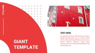 Free Powerpoint Presentation Template - Red and White Color Design | PDF