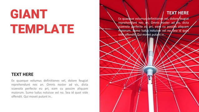 Free Powerpoint Presentation Template - Red and White Color Design | PDF