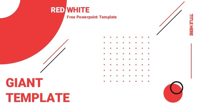 Free Powerpoint Presentation Template - Red and White Color Design