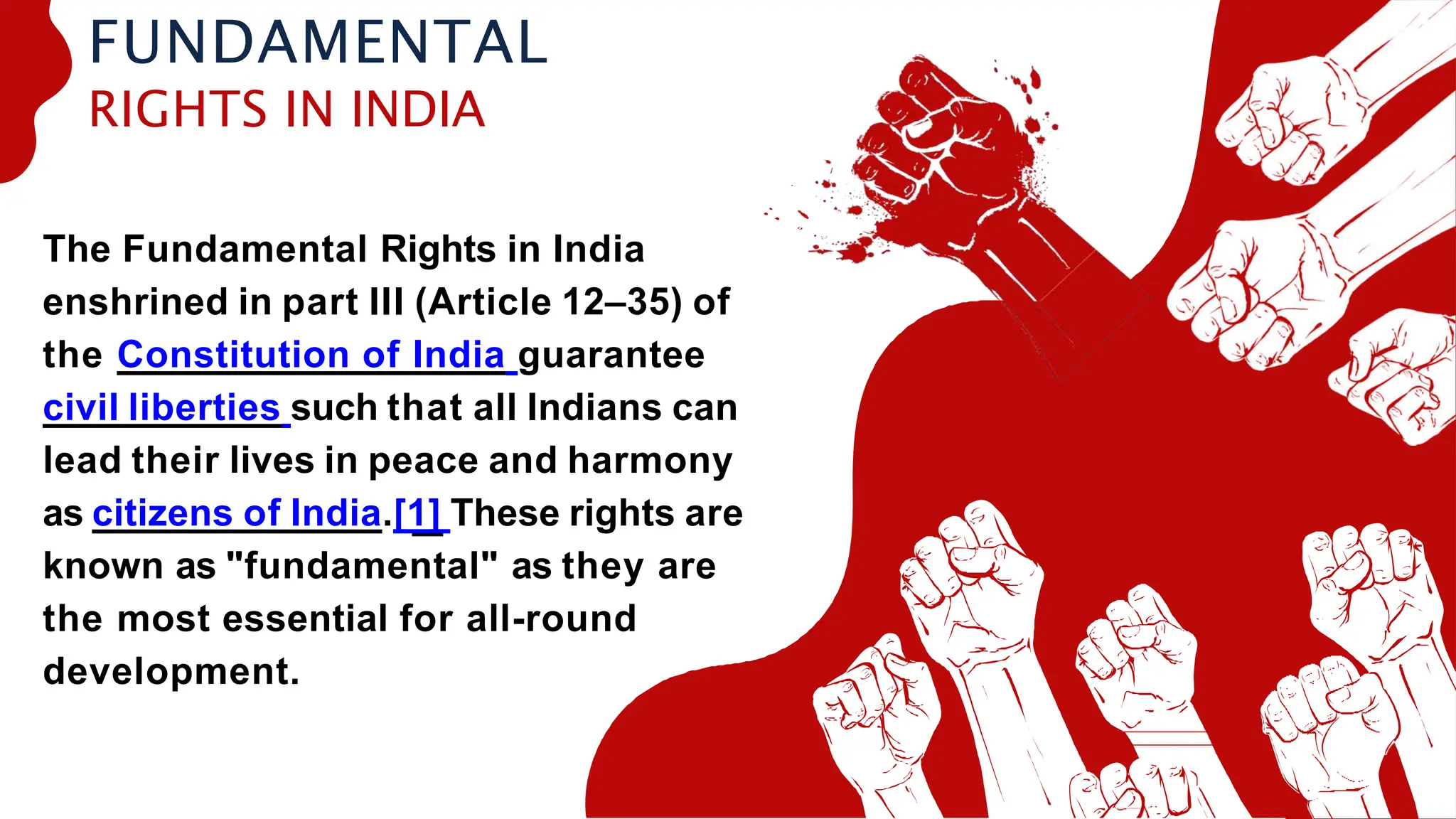 Fundamental Rights in indian constitution | PPTX | Law