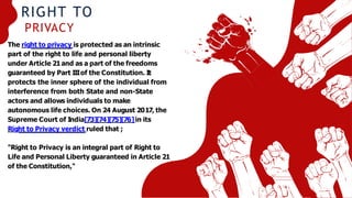 Fundamental Rights in indian constitution | PPTX | Law