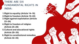 Fundamental Rights in indian constitution | PPTX | Law