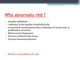 Red and White Lesions of the.pptx