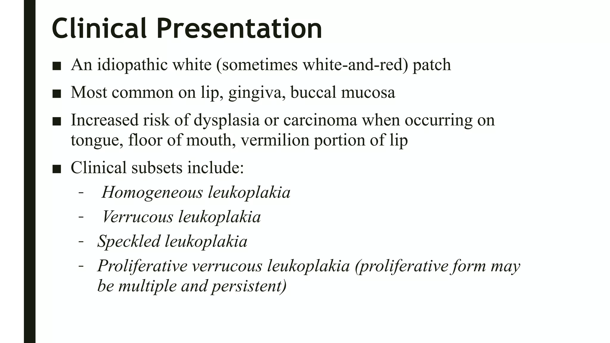 RED AND WHITE LESIONS OF THE ORAL MUCOSA.pptx