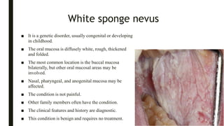 RED AND WHITE LESIONS OF THE ORAL MUCOSA.pptx