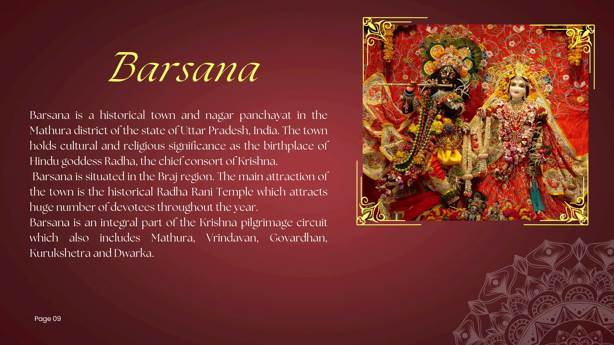 Must Visit Temples in Vrindavan: Radhe Radhe | PDF