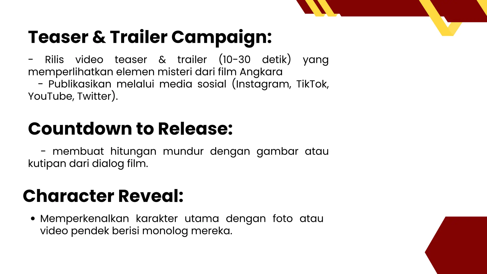 Presentasi Public Relations Project - Angkara Production | PPT