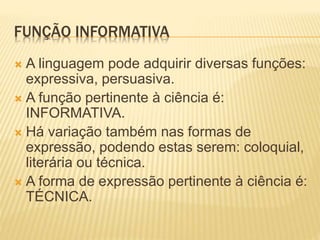 Metodologia - a linguagem científica (aula 4). | PPTX