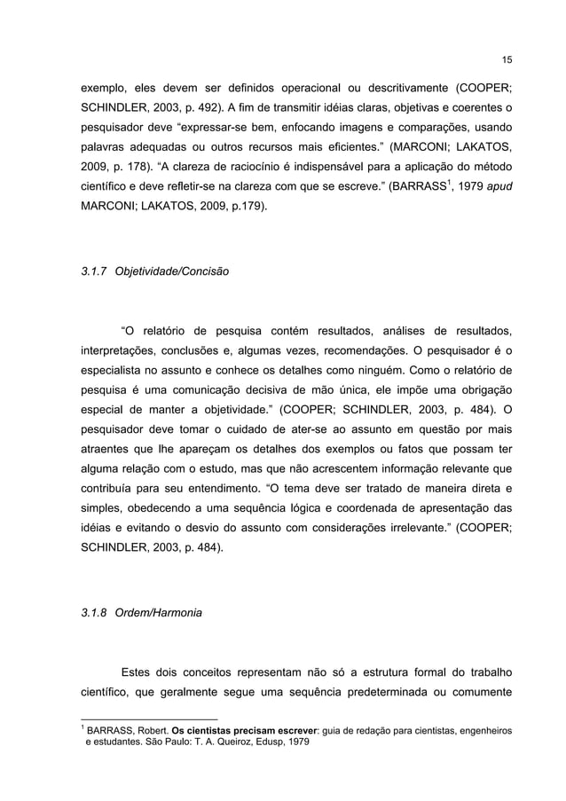 Redação E Formatação De Trabalhos Científicos De Acordo Com As Normas