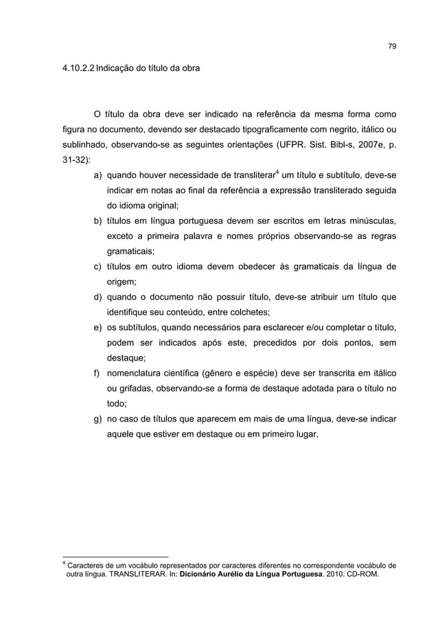 Redação E Formatação De Trabalhos Científicos De Acordo Com As Normas
