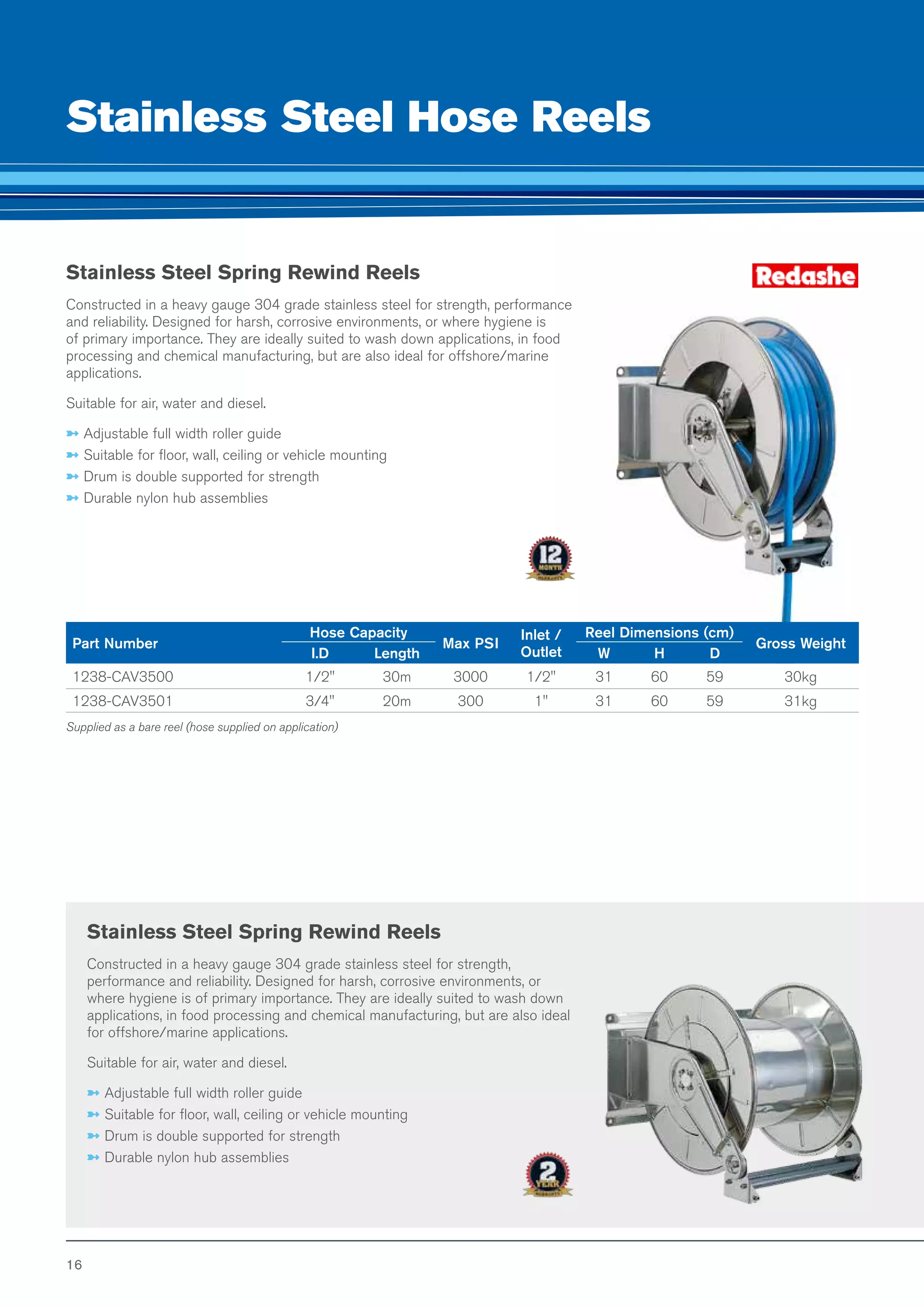 Redashe: Robust Hose Reels for Industry | PDF