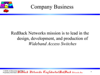 Redback Networks | PPT