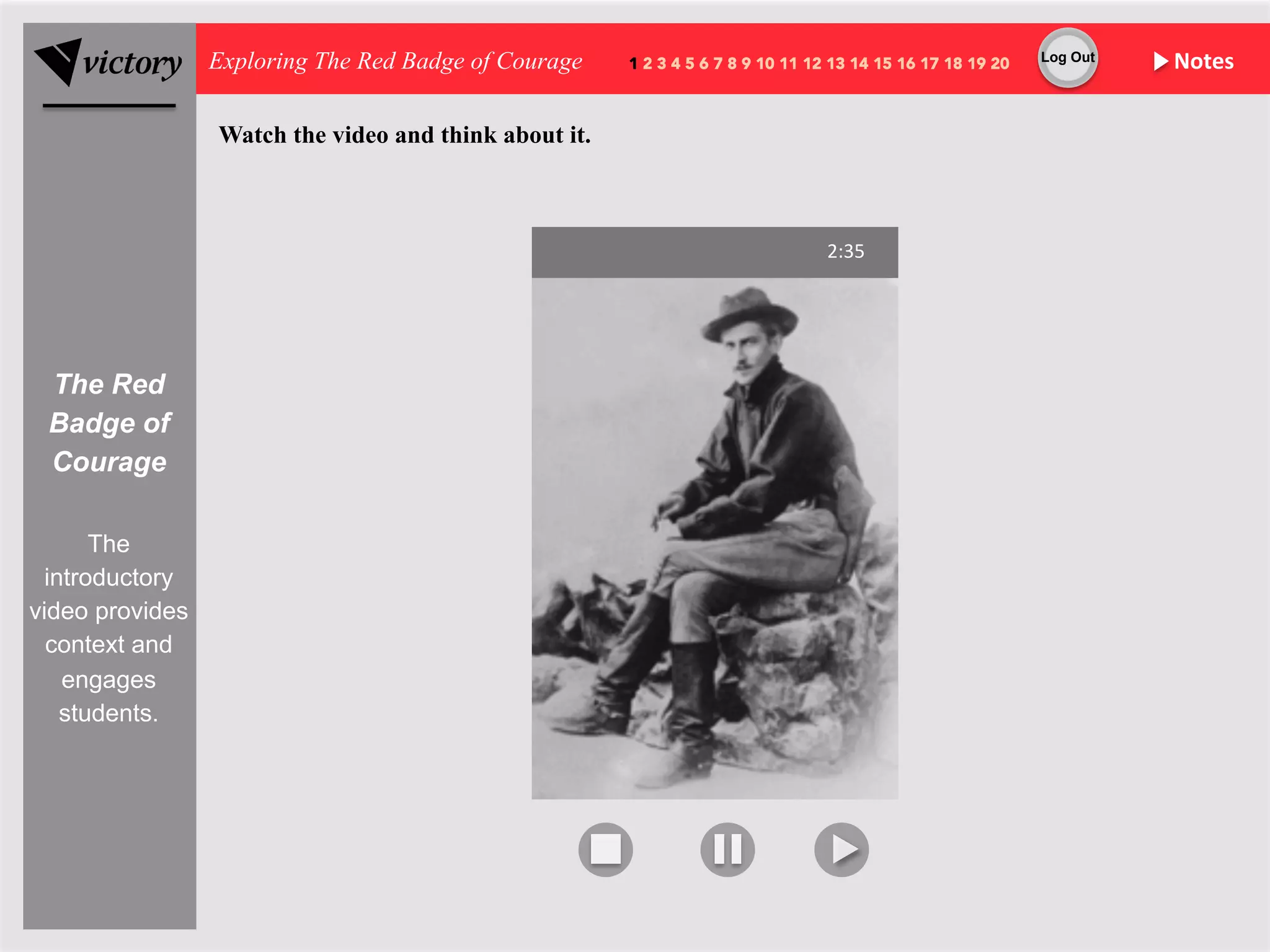 Red badge of courage critical thinking tool | PPT