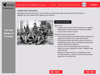 Red badge of courage critical thinking tool | PPT