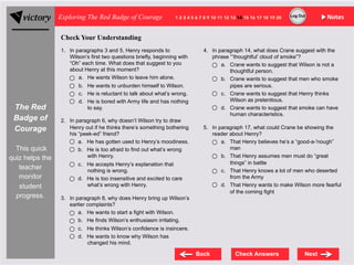 Red badge of courage critical thinking tool | PPT